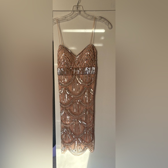 Jump | Dresses | Jump Sequin Embellished Prom Dress In Pink And Silver ...